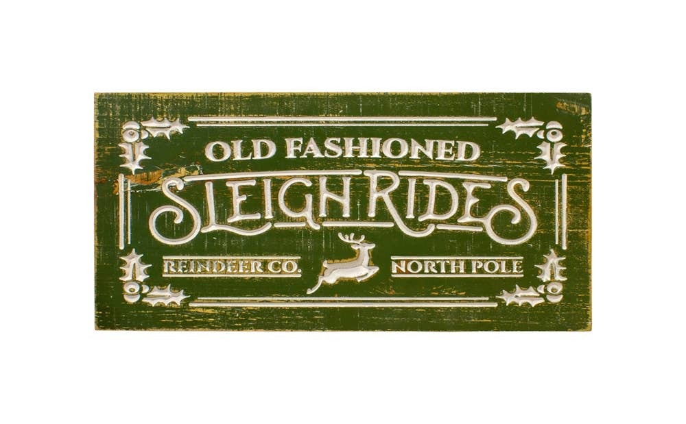 Old Fashioned Sleigh Rides Sign | Johnson's General Stores LLC